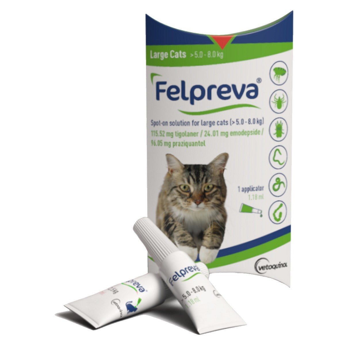 Felpreva Spot-On Solution for Large Cats (5-8kg) – A Coombs Pet Centre