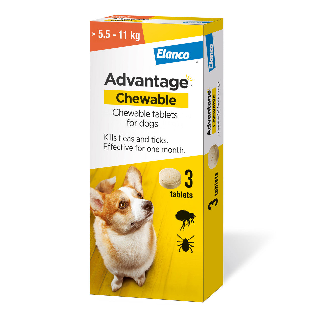 Advantage Chewable Flea and Tick Protection for Dogs 225mg – A Coombs ...