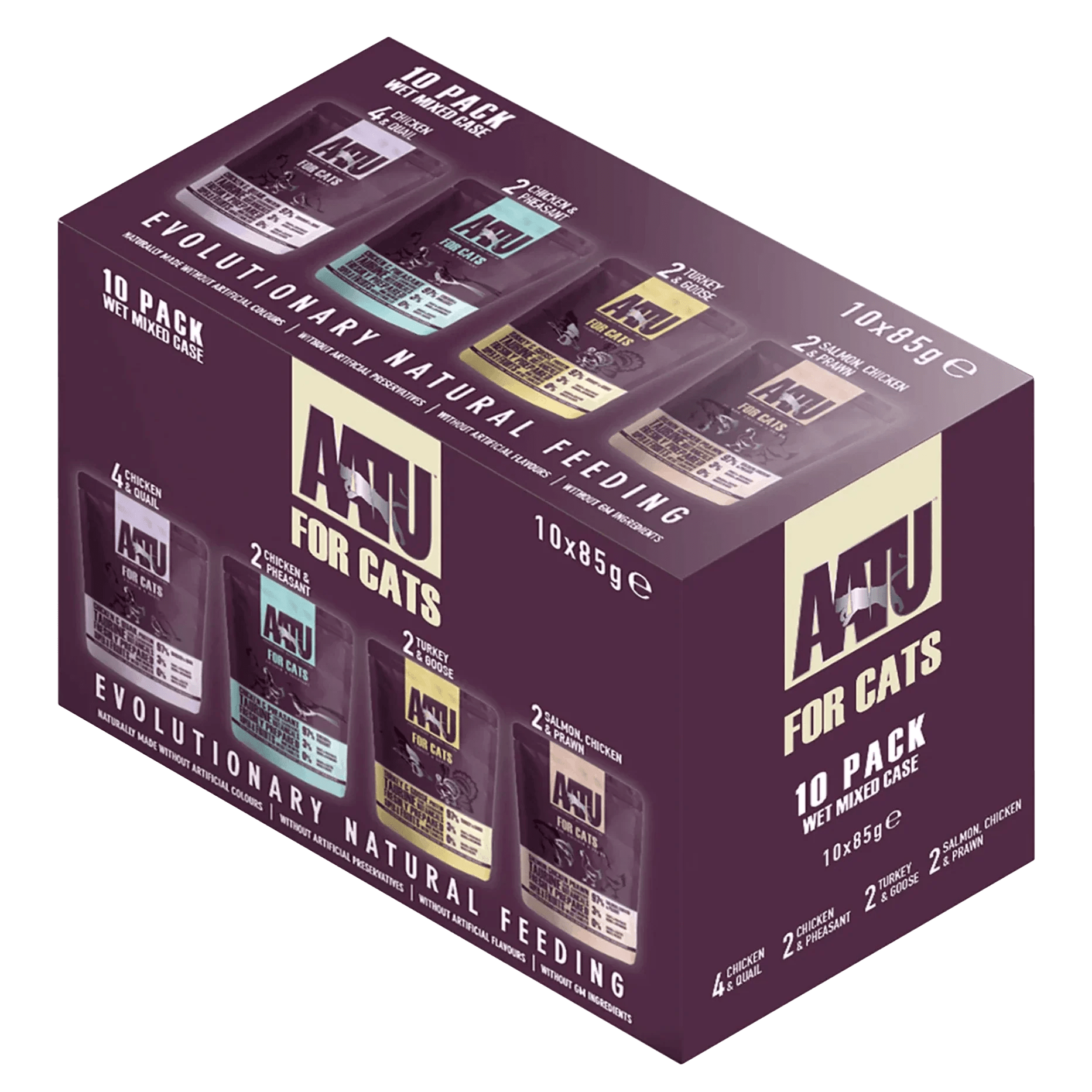 AATU Variety Pack Wet Cat Food x10 – A Coombs Pet Centre