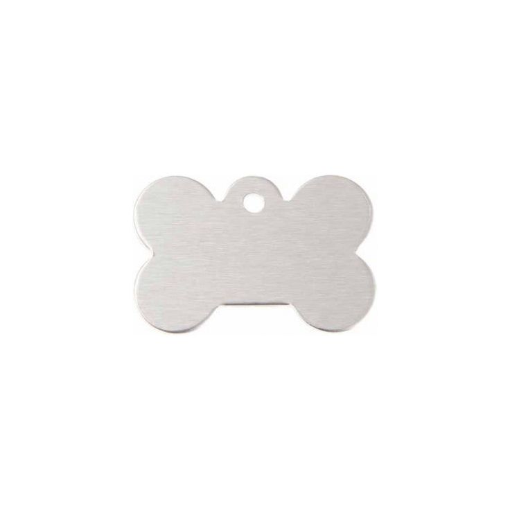 Aluminium Dog Bone ID Tag - Silver - A Coombs Pet Centre