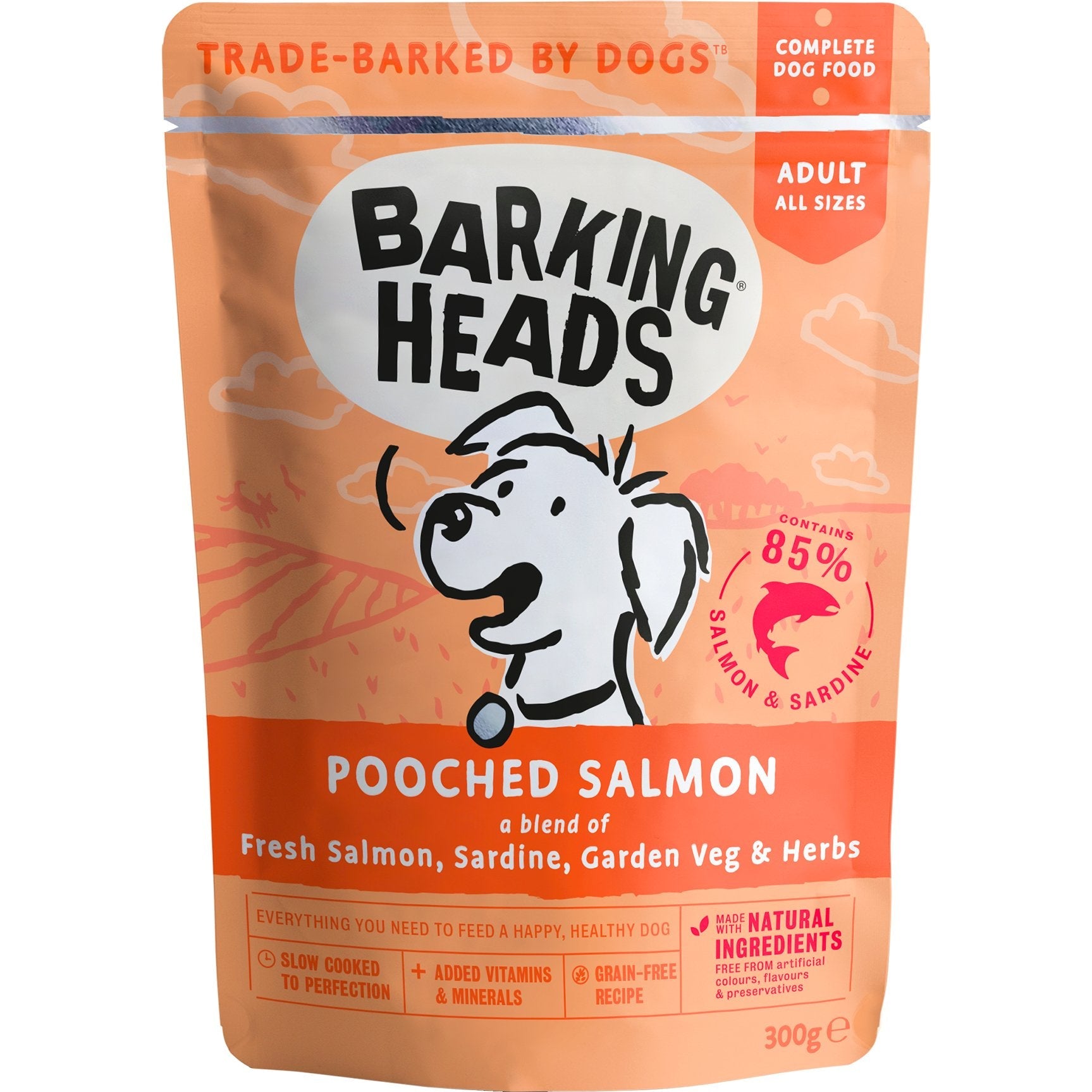 Barking Heads Pooched Salmon Wet Dog Food - 300g - A Coombs Pet Centre