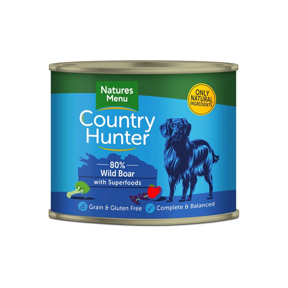 Country Hunter Wild Boar Dog Cans 600g - A Coombs Pet Centre