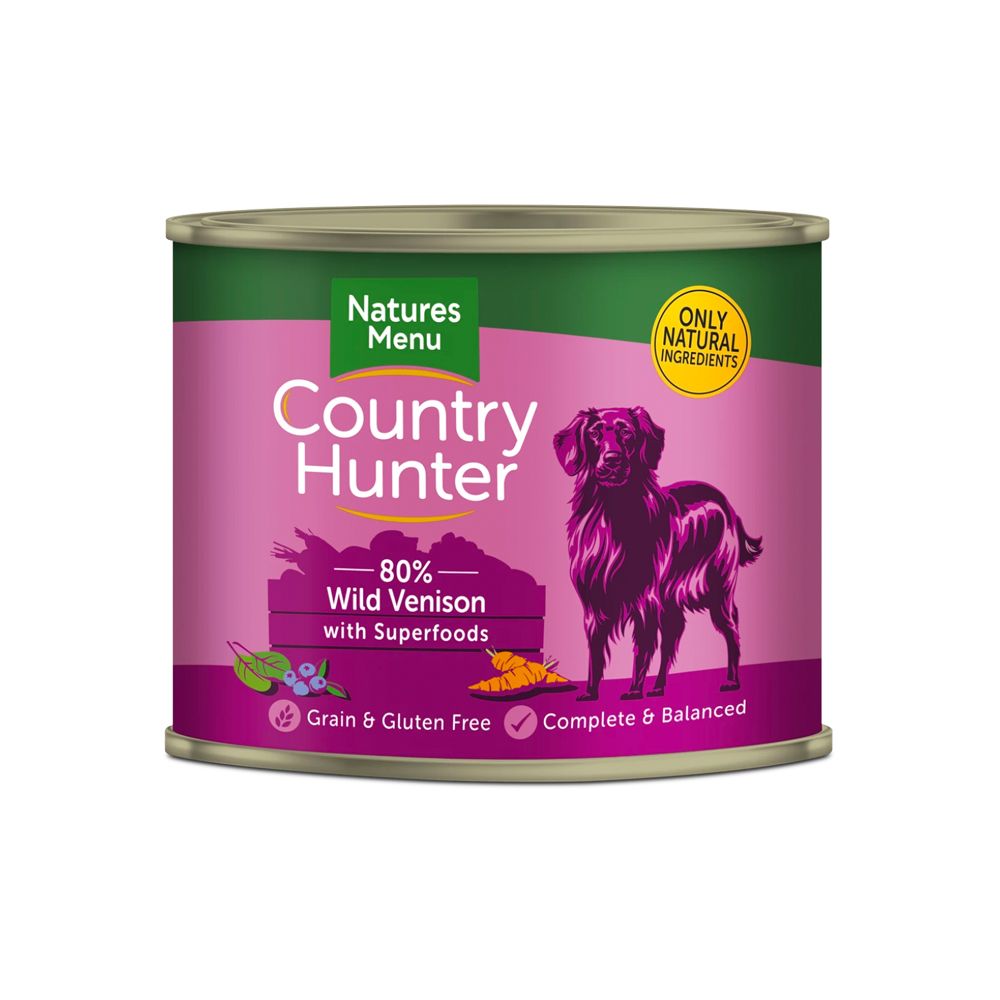 Country Hunter Wild Venison Dog Cans 600g - A Coombs Pet Centre