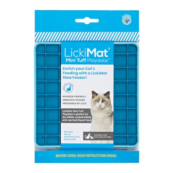 LickiMat Mini Playdate Tuff Cat Blue – A Coombs Pet Centre