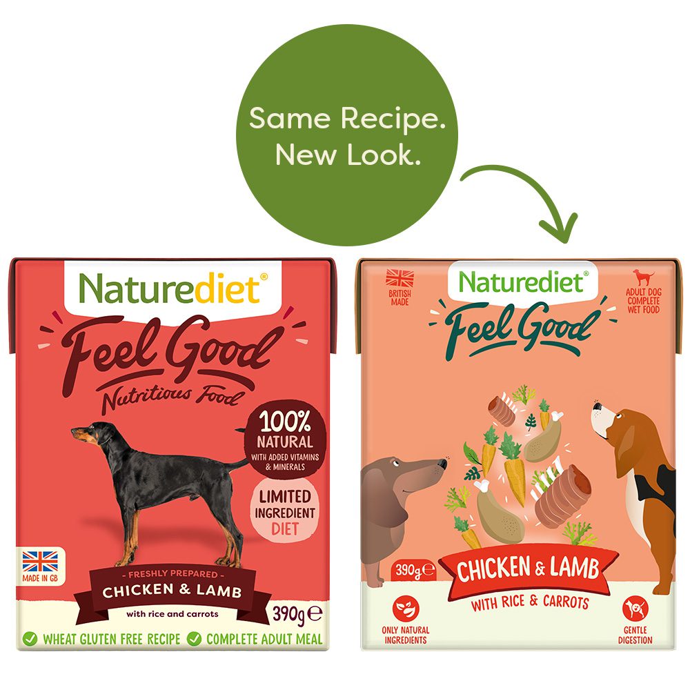Naturediet Feel Good Chicken & Lamb Wet Dog Food 390g – A Coombs Pet Centre