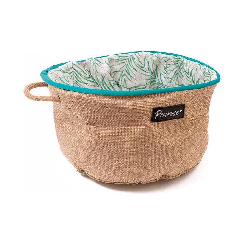 Penrose Cat Woven Basket with Botanical Print 42cm – A Coombs Pet Centre