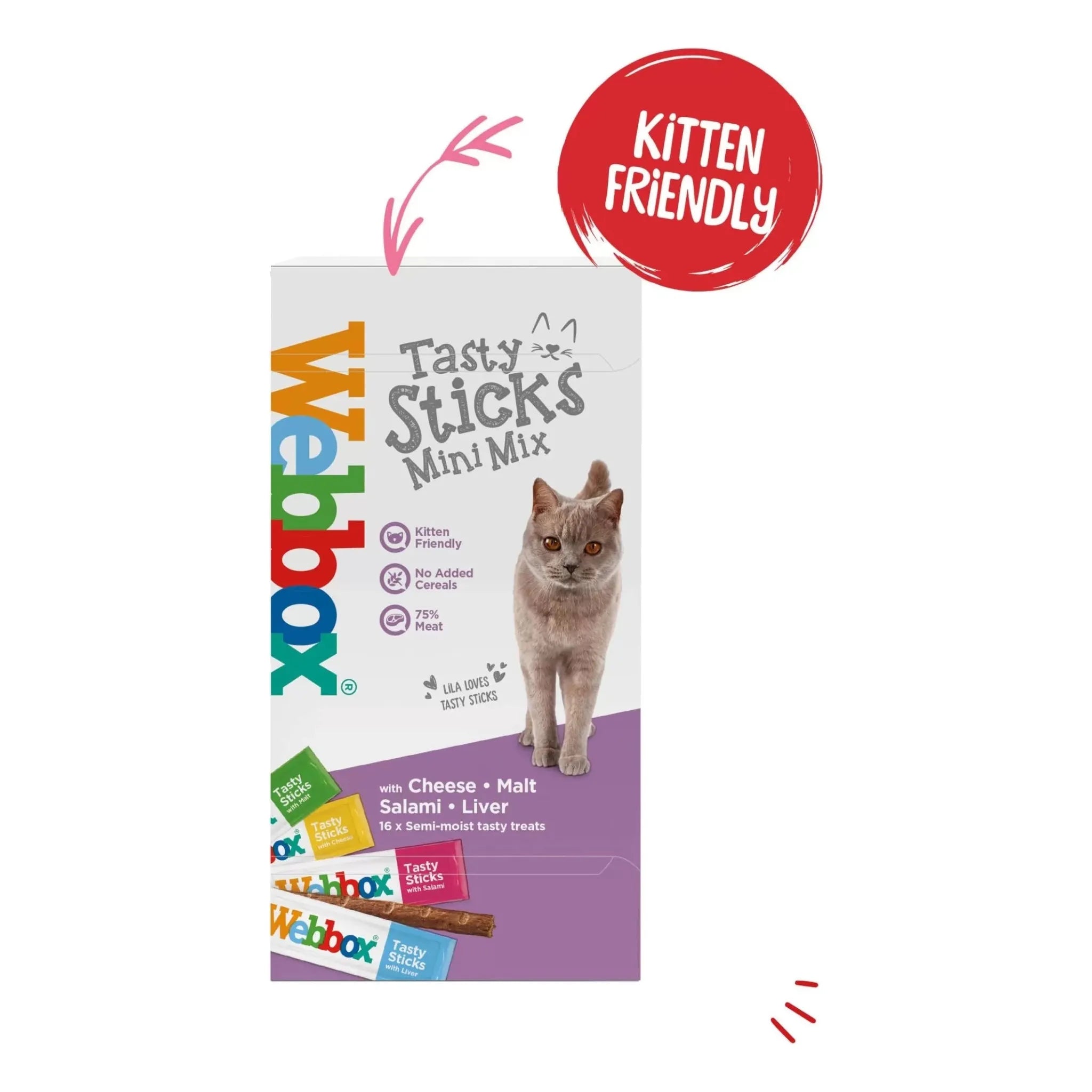 Webbox Tasty Sticks Mini Mix Cat Treats – A Coombs Pet Centre